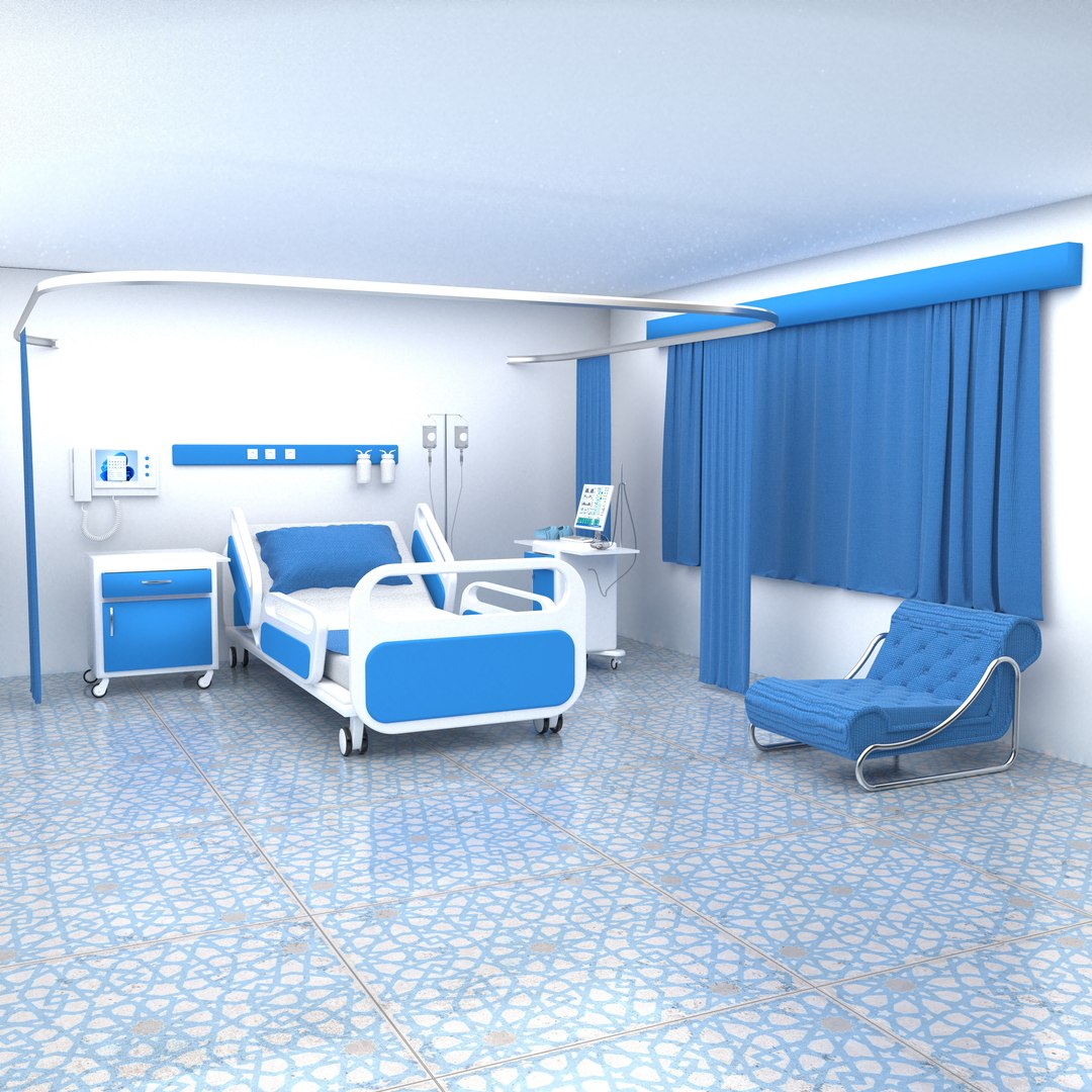 Hospital Room 4 3D Model - TurboSquid 2055686