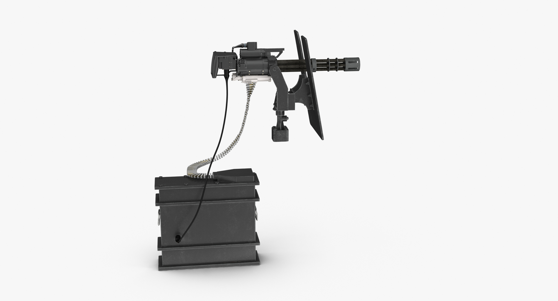 Minigun m134 clean model - TurboSquid 1189683