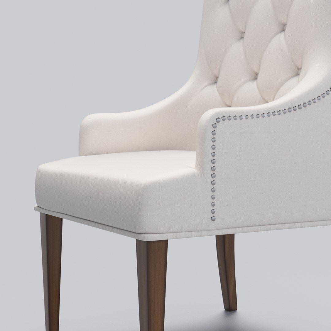 Pottery barn desk chair model - TurboSquid 1158173