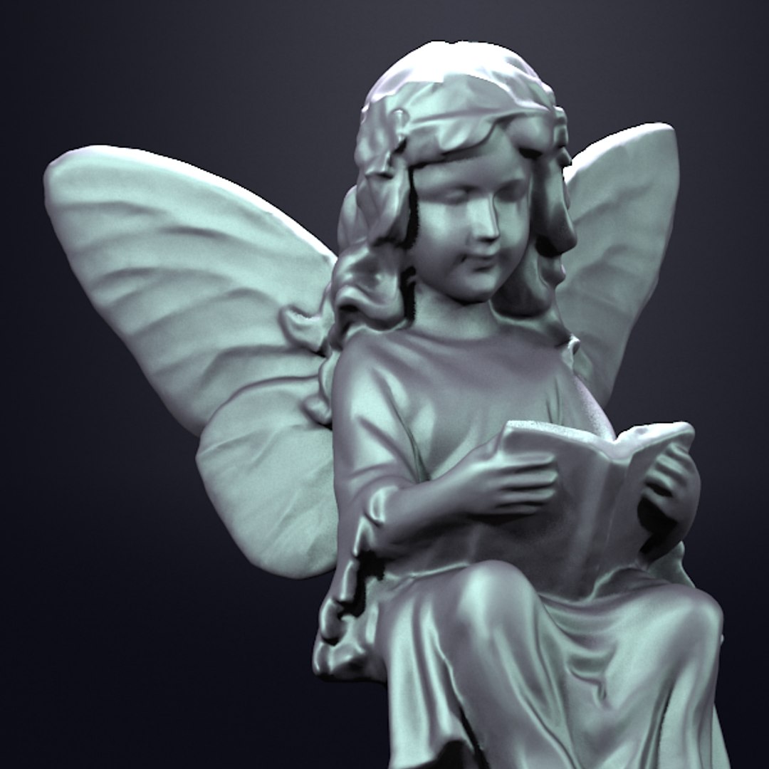 Statue Fairy 3d Model
