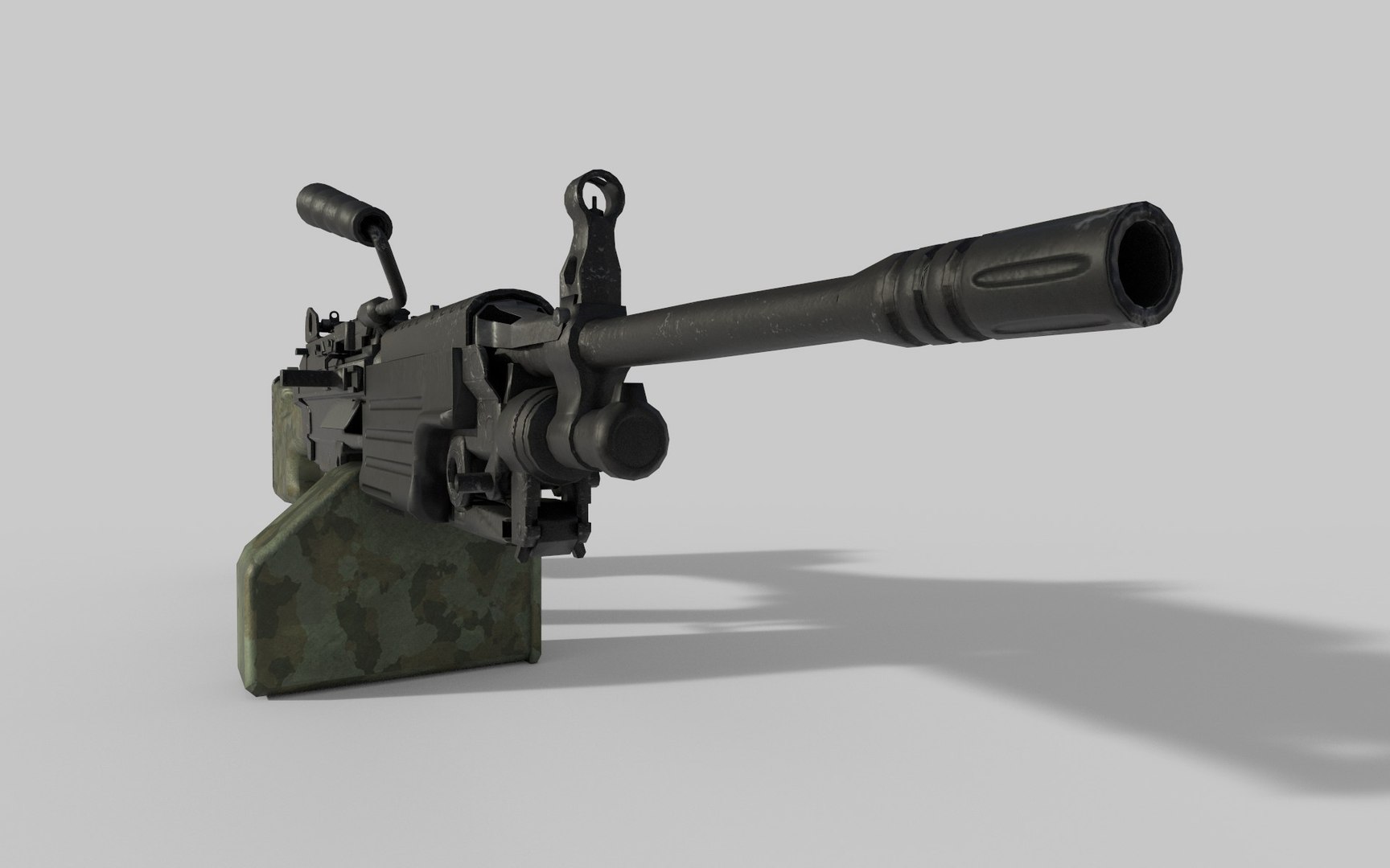 GunM 249 3D Model - TurboSquid 2106223