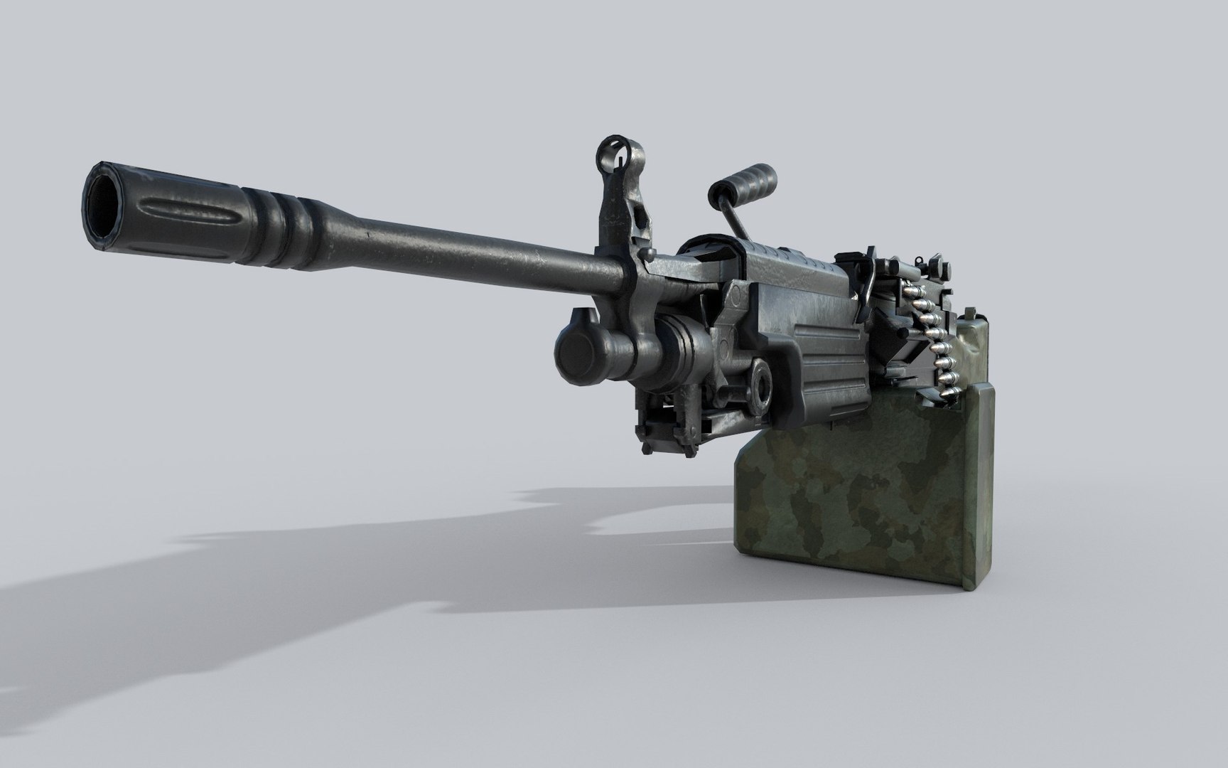 GunM 249 3D Model - TurboSquid 2106223