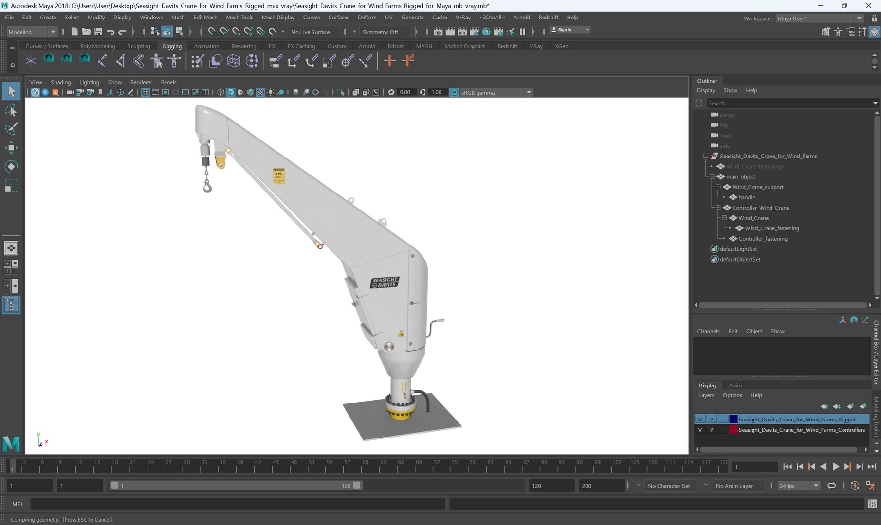 Seasight Davits Crane For Wind Farms Rigged For Maya 3D - TurboSquid ...