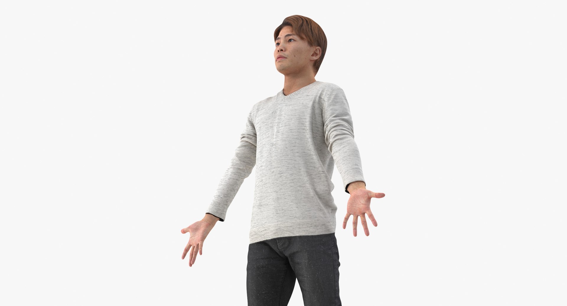 Akito Casual Autumn A Pose 3D model - TurboSquid 1977789