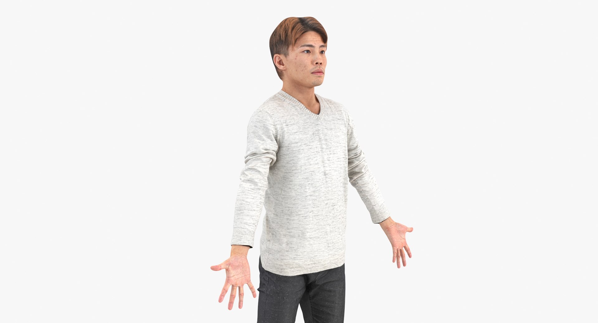 Akito Casual Autumn A Pose 3D model - TurboSquid 1977789