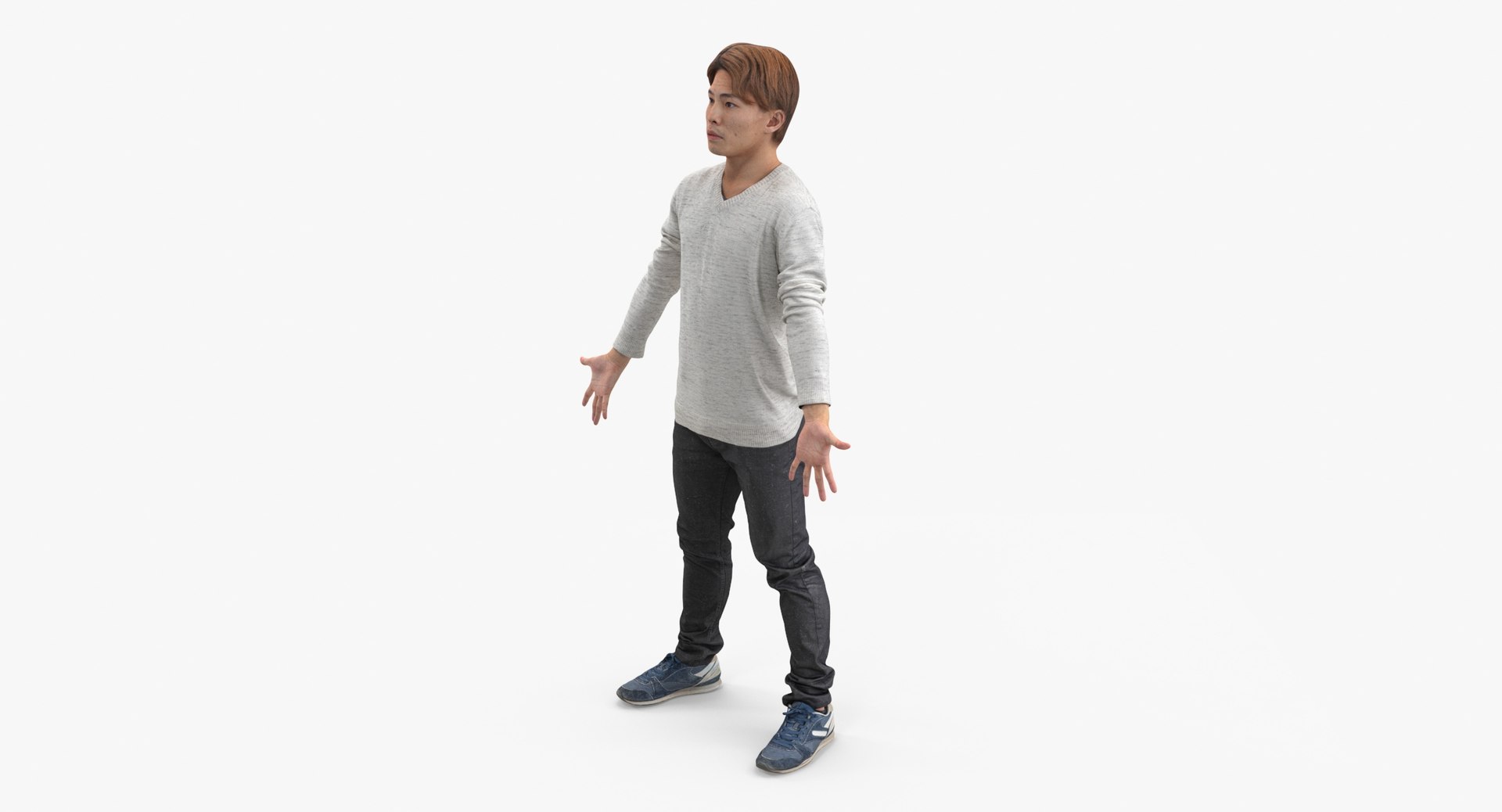 Akito Casual Autumn A Pose 3D model - TurboSquid 1977789