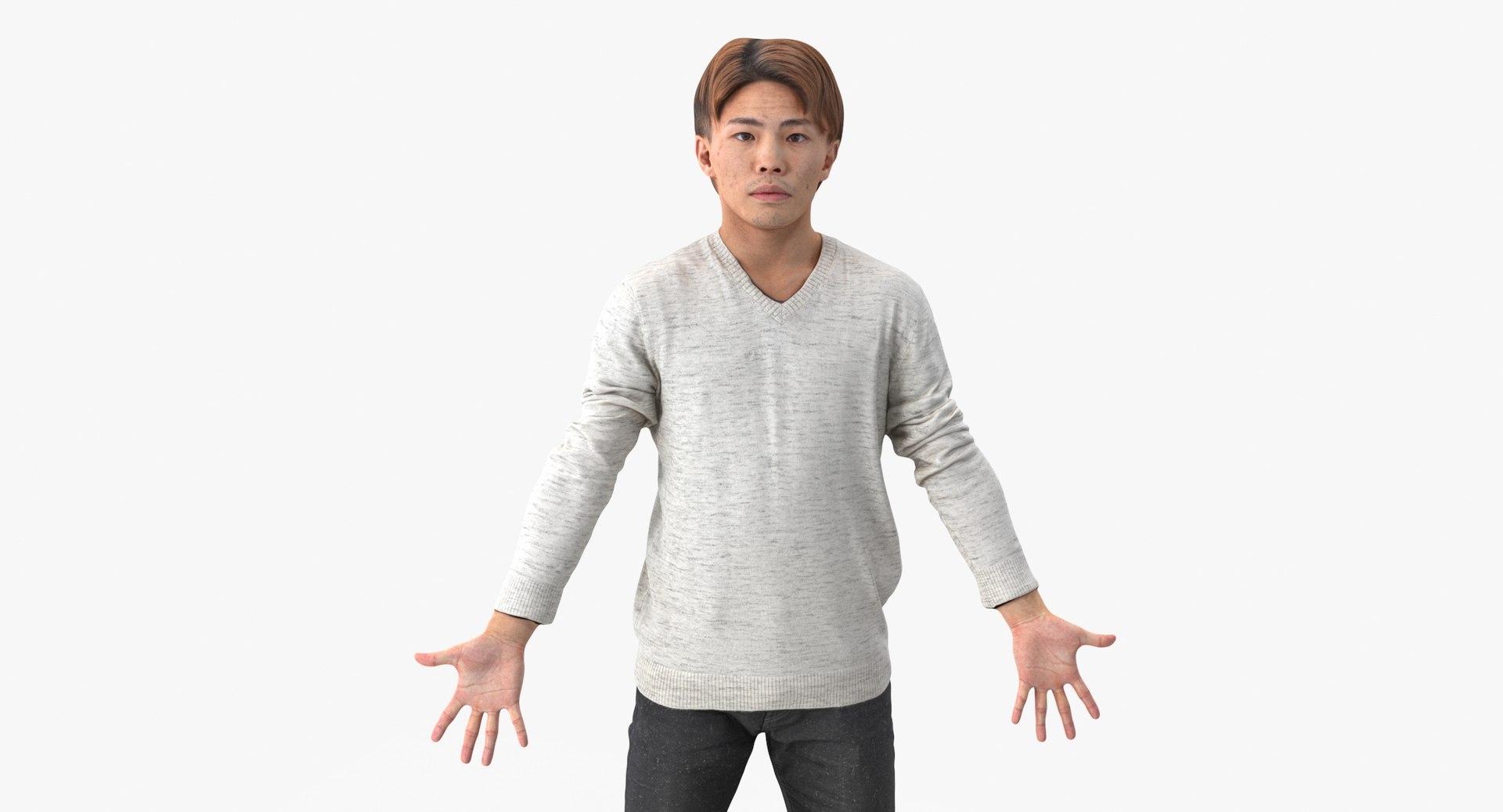 Akito Casual Autumn A Pose 3D model - TurboSquid 1977789