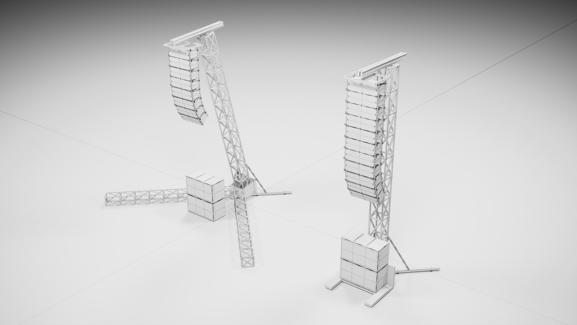 Concert Speaker Tower 3D Model - TurboSquid 2034264