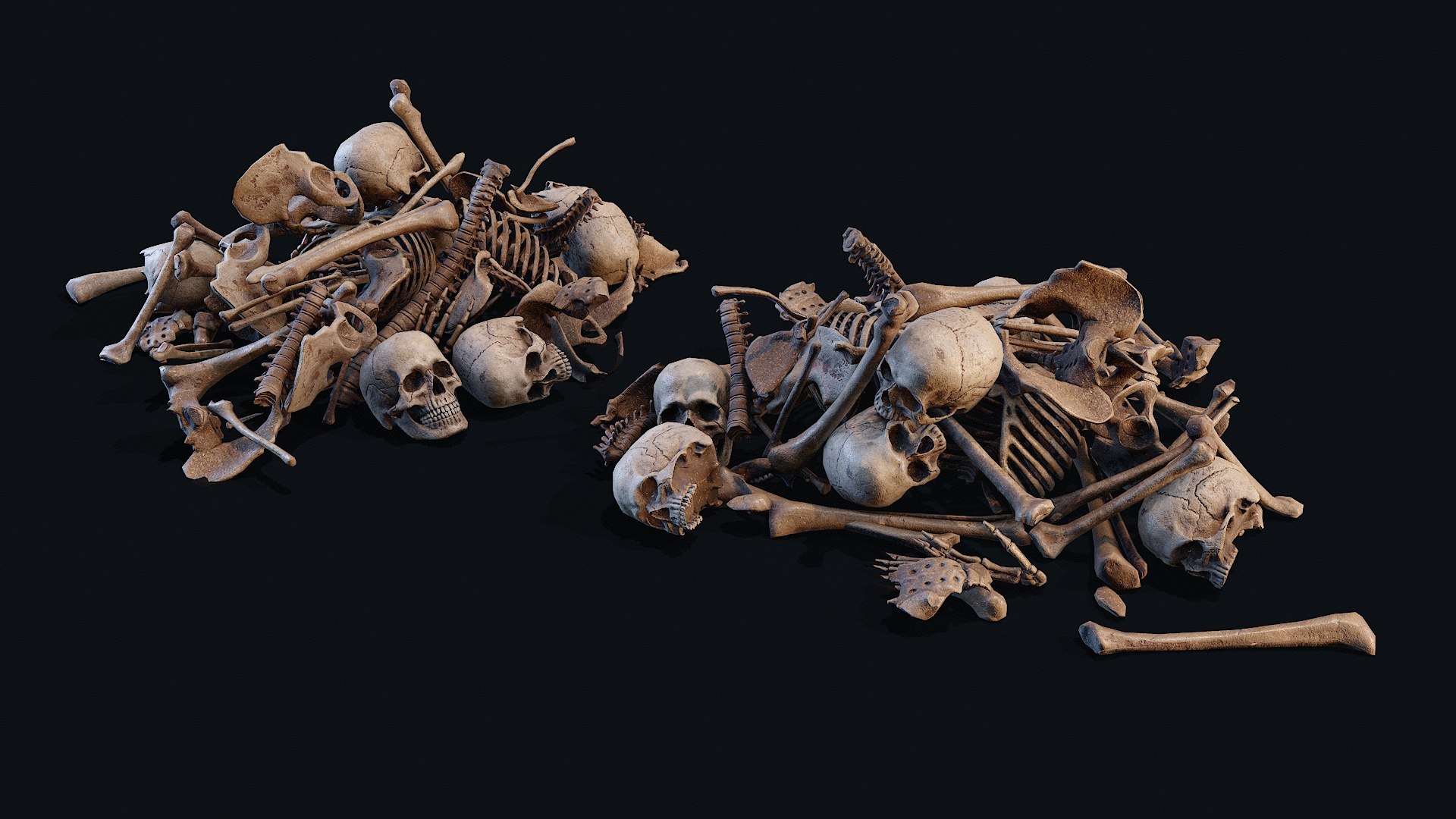 Human Bones Pile 3D - TurboSquid 2374448