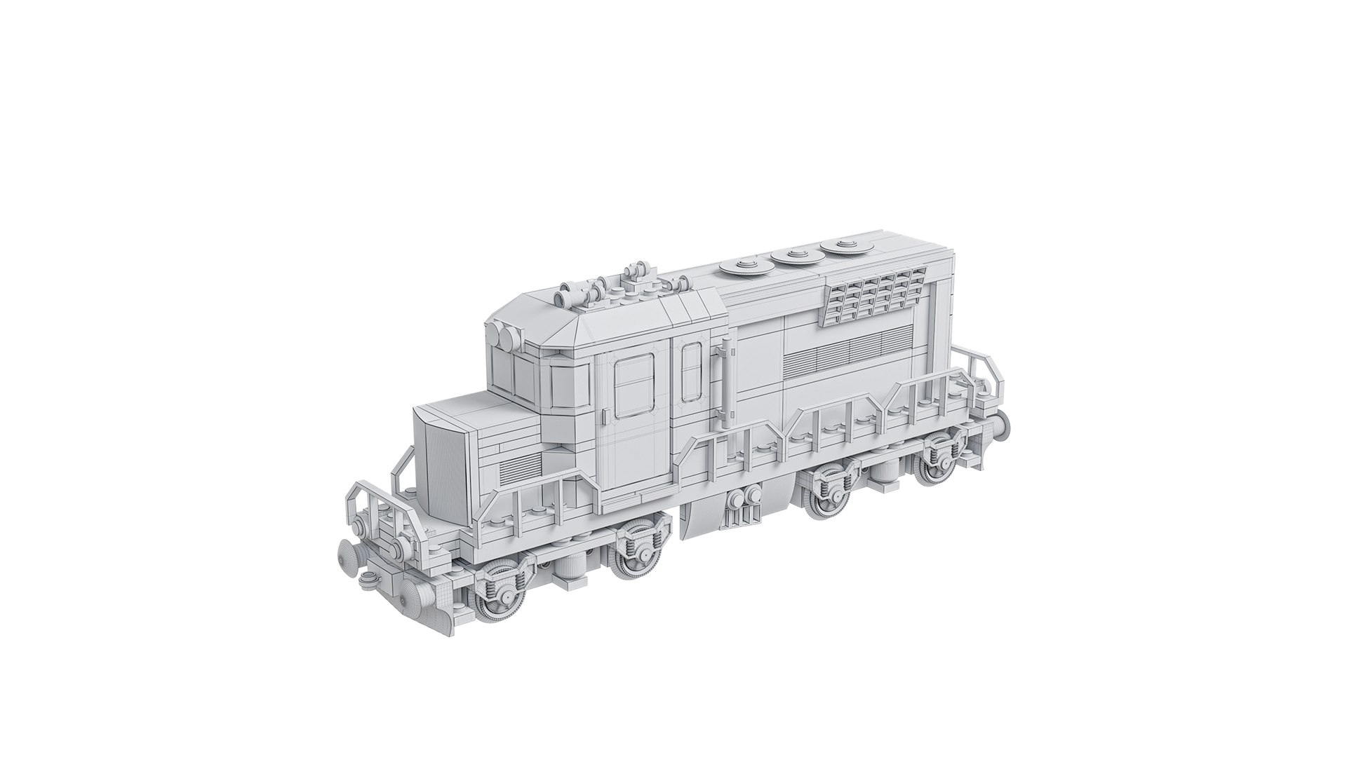 Train Lego Locomotive Red 3D Model - TurboSquid 2106300