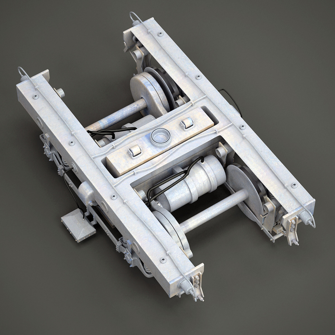 3ds max train chassis