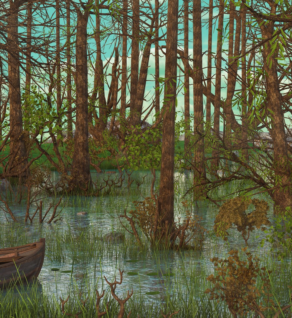Swamp Landscape 3D - TurboSquid 1347154