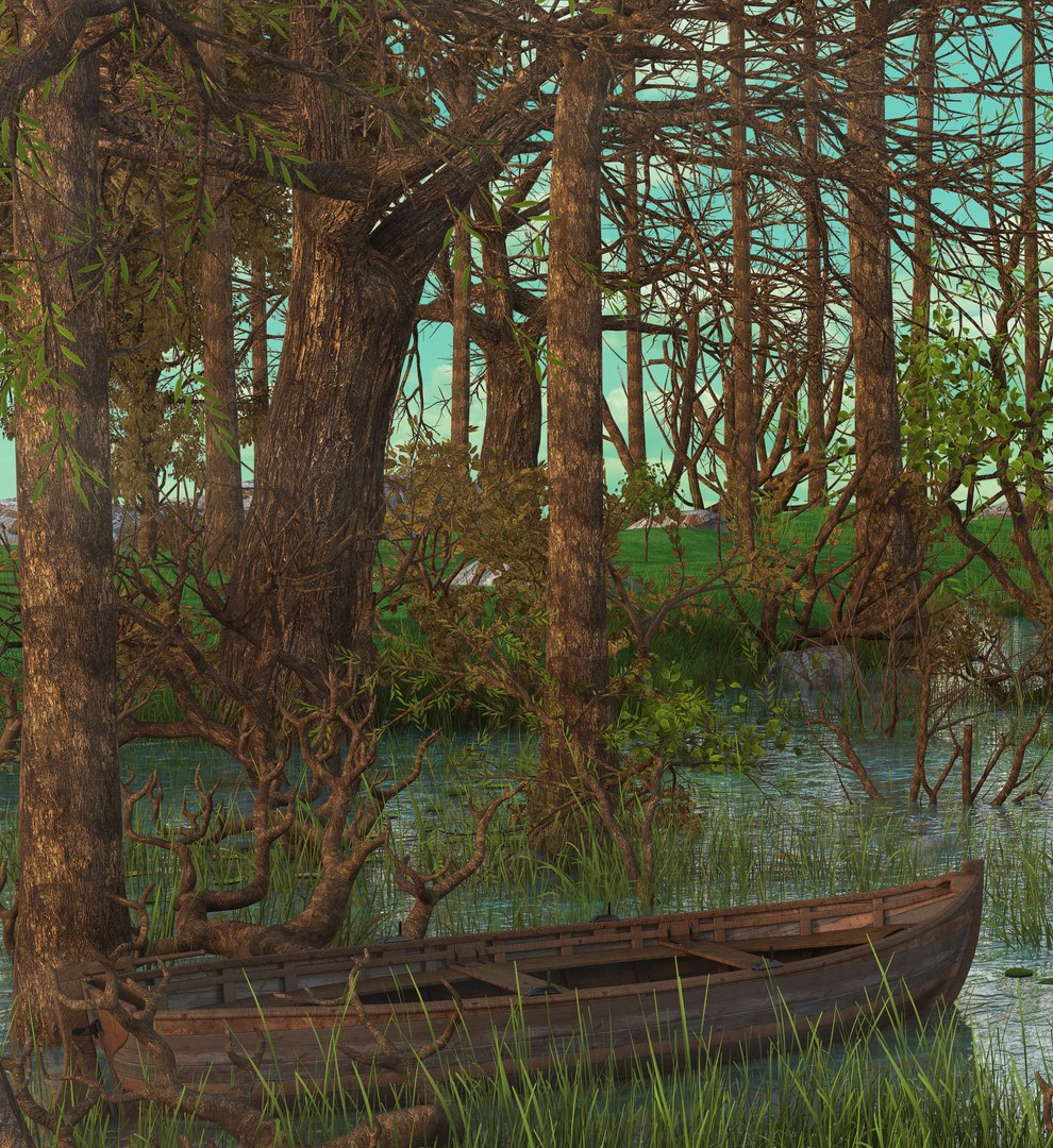 Swamp Landscape 3D - TurboSquid 1347154
