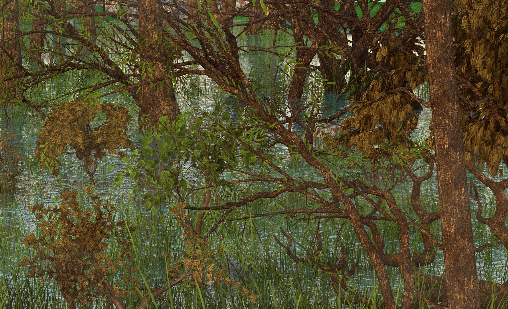 Swamp Landscape 3D - TurboSquid 1347154