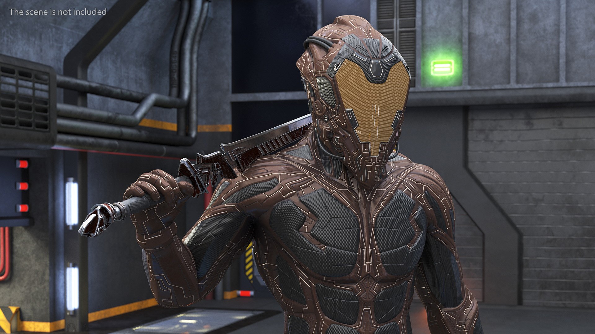 Teleportation Platform With Cosmic Soldier 3D Model - TurboSquid 2237829