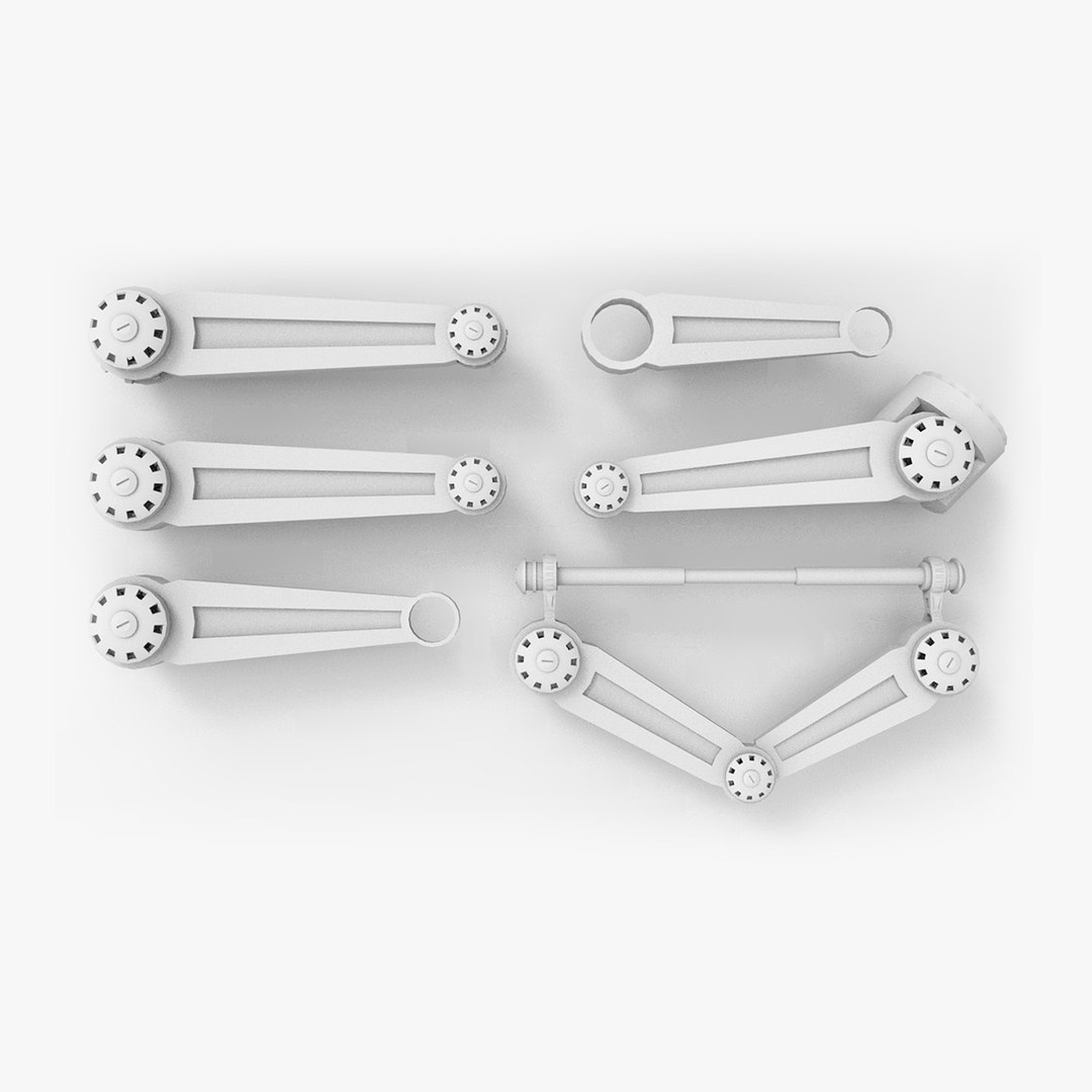 3d Model Mechanical Armatures Joints