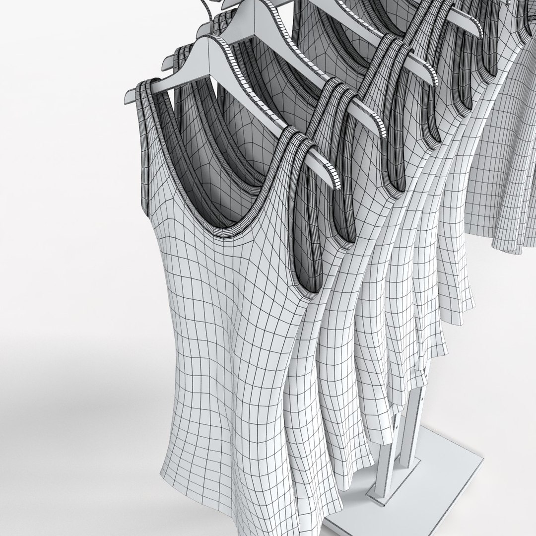 Lingerie Rack 3d Model