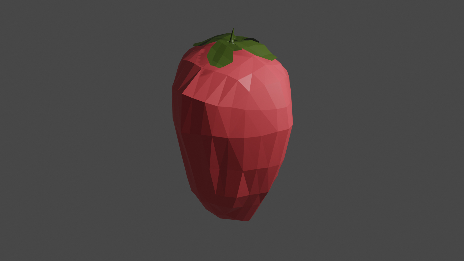 Simple Strawberry Fruit Low-poly Model - TurboSquid 1413119