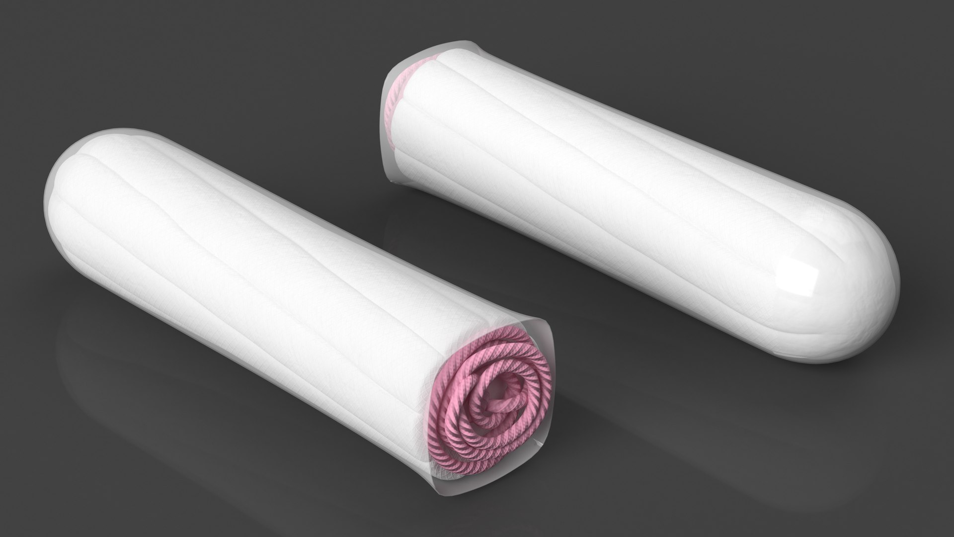 3D Packed Menstrual Tampon model - TurboSquid 2164570