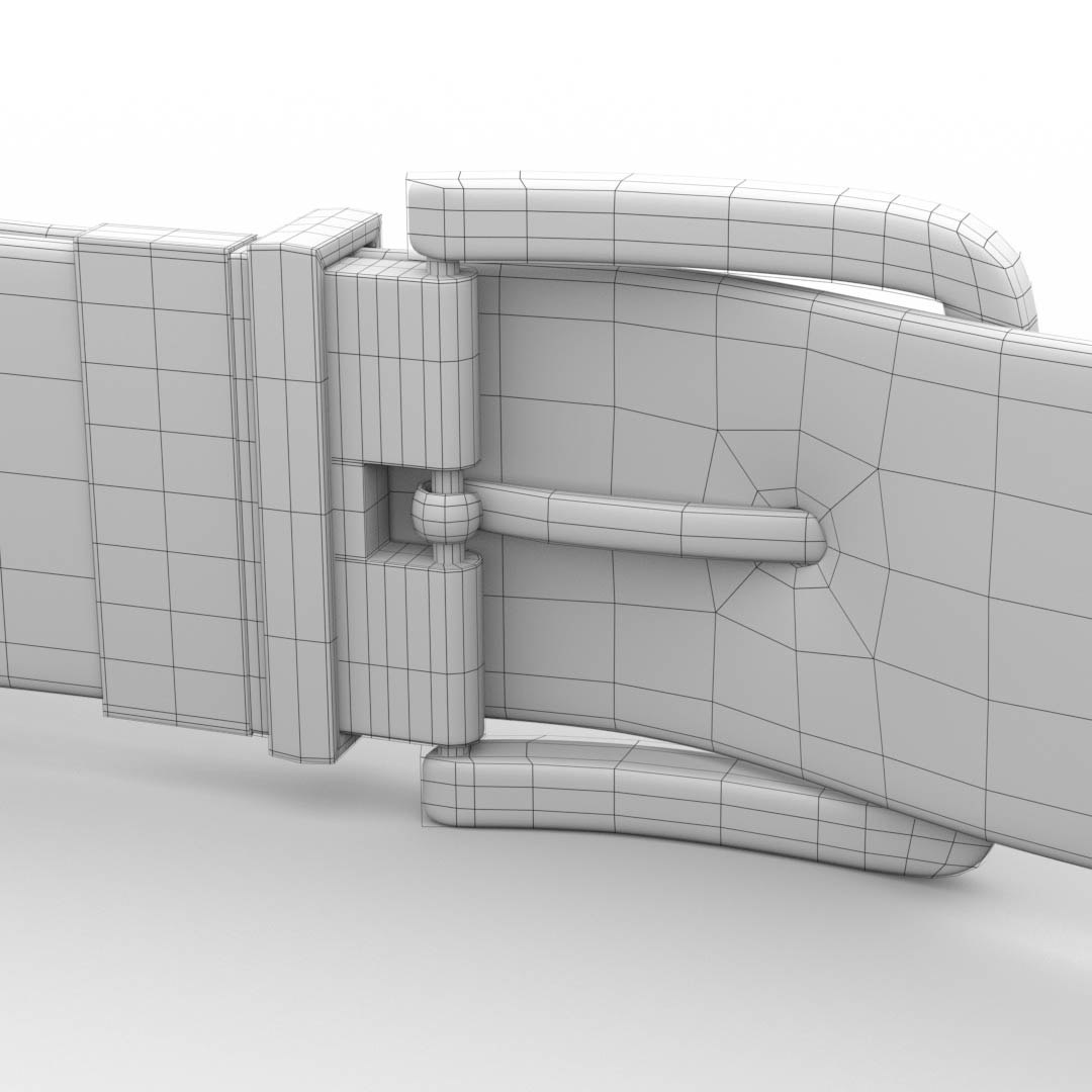 Mens leather belt 3D model - TurboSquid 1563175
