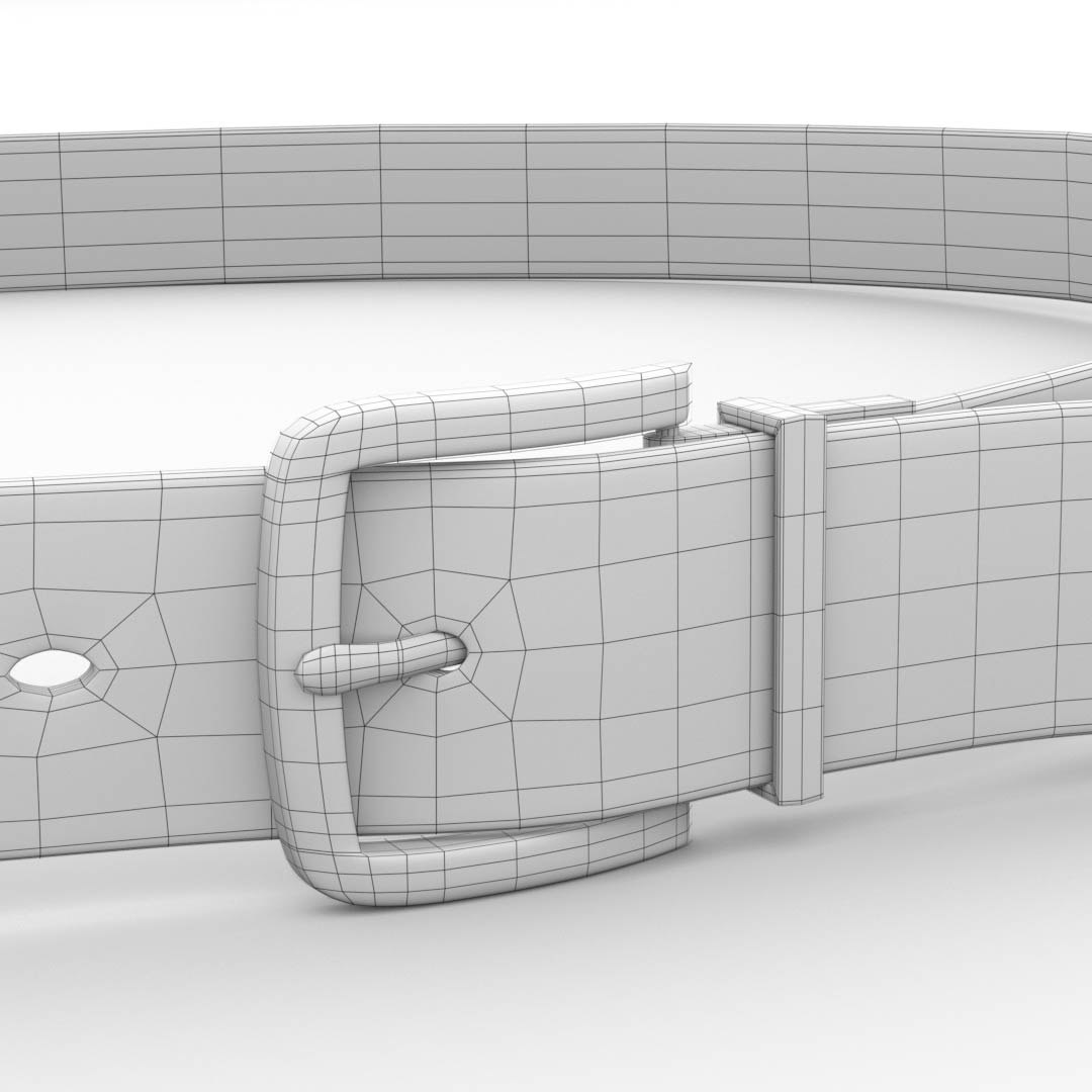 Mens leather belt 3D model - TurboSquid 1563175