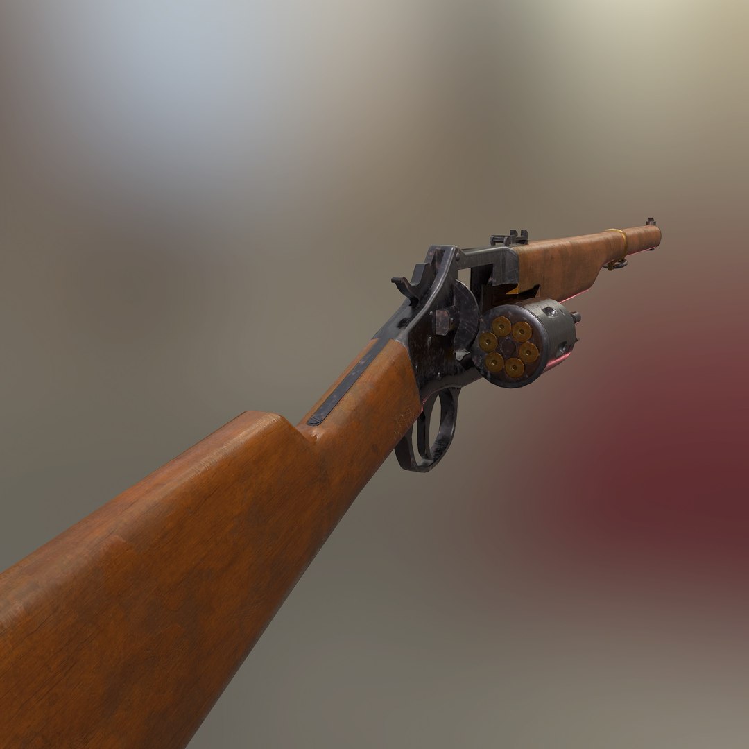 3D Revolving Carbine - TurboSquid 1249302