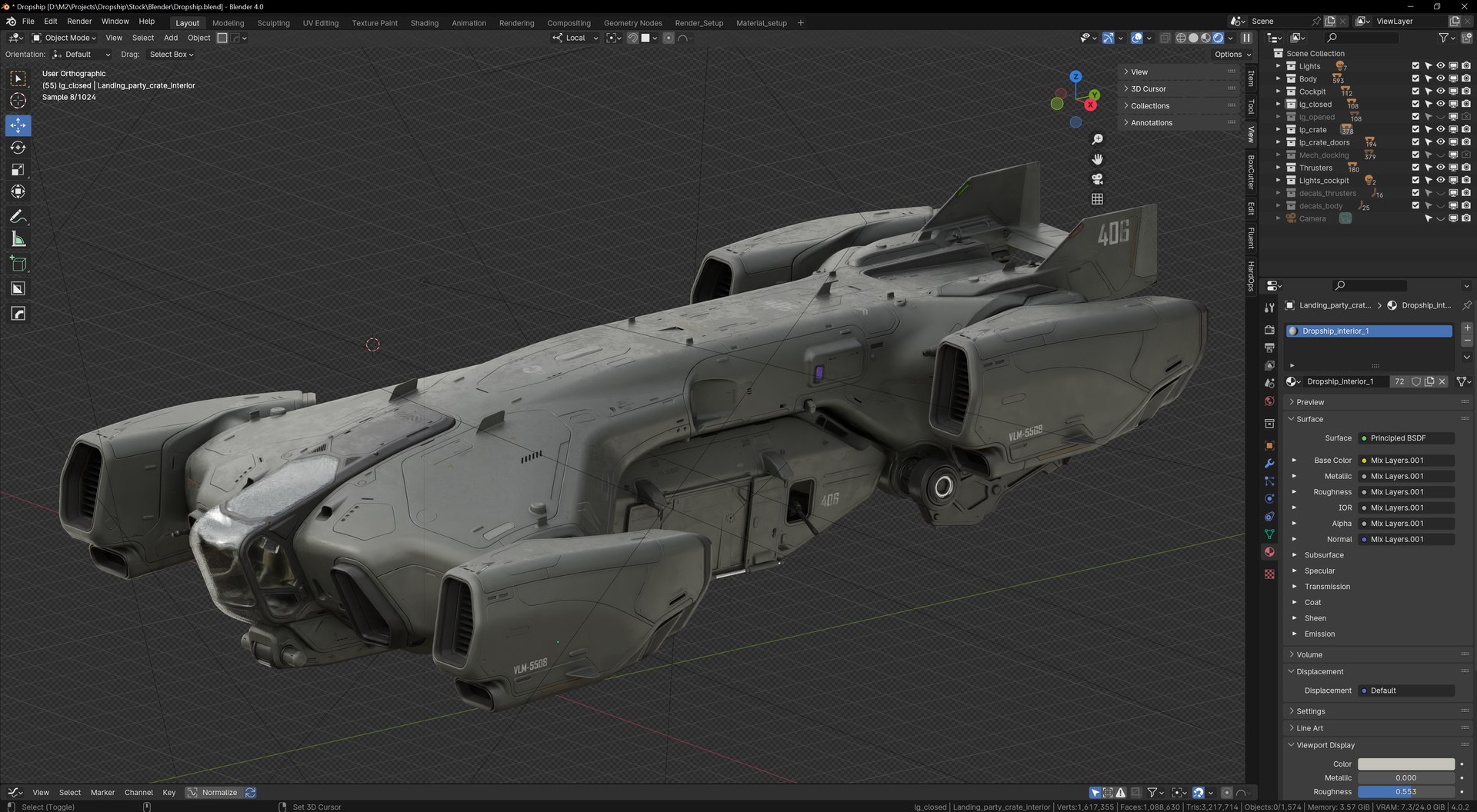 Dropship Concept 3D Model - TurboSquid 2265785