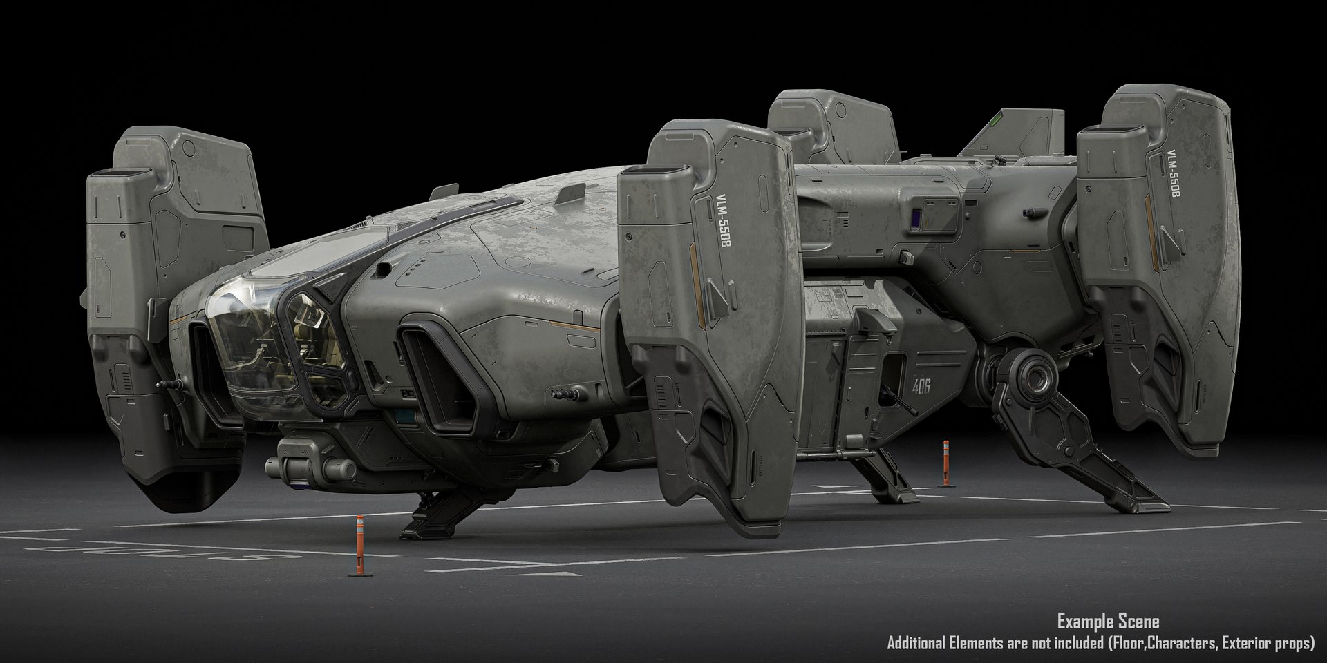 Dropship Concept 3D Model - TurboSquid 2265785