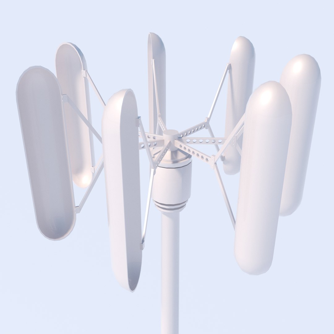 3D Model Vertical Axis Wind Turbine - TurboSquid 1407762