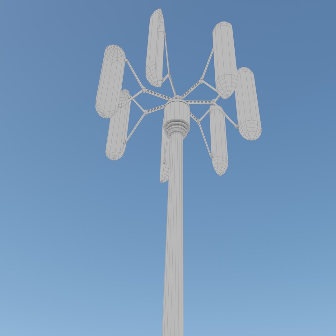 3D Model Vertical Axis Wind Turbine - TurboSquid 1407762