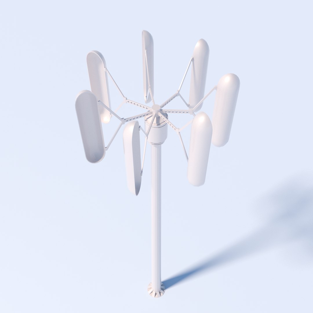 3D Model Vertical Axis Wind Turbine - TurboSquid 1407762
