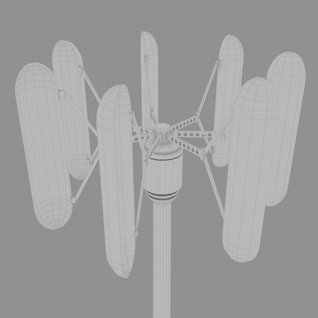 3D Model Vertical Axis Wind Turbine - TurboSquid 1407762