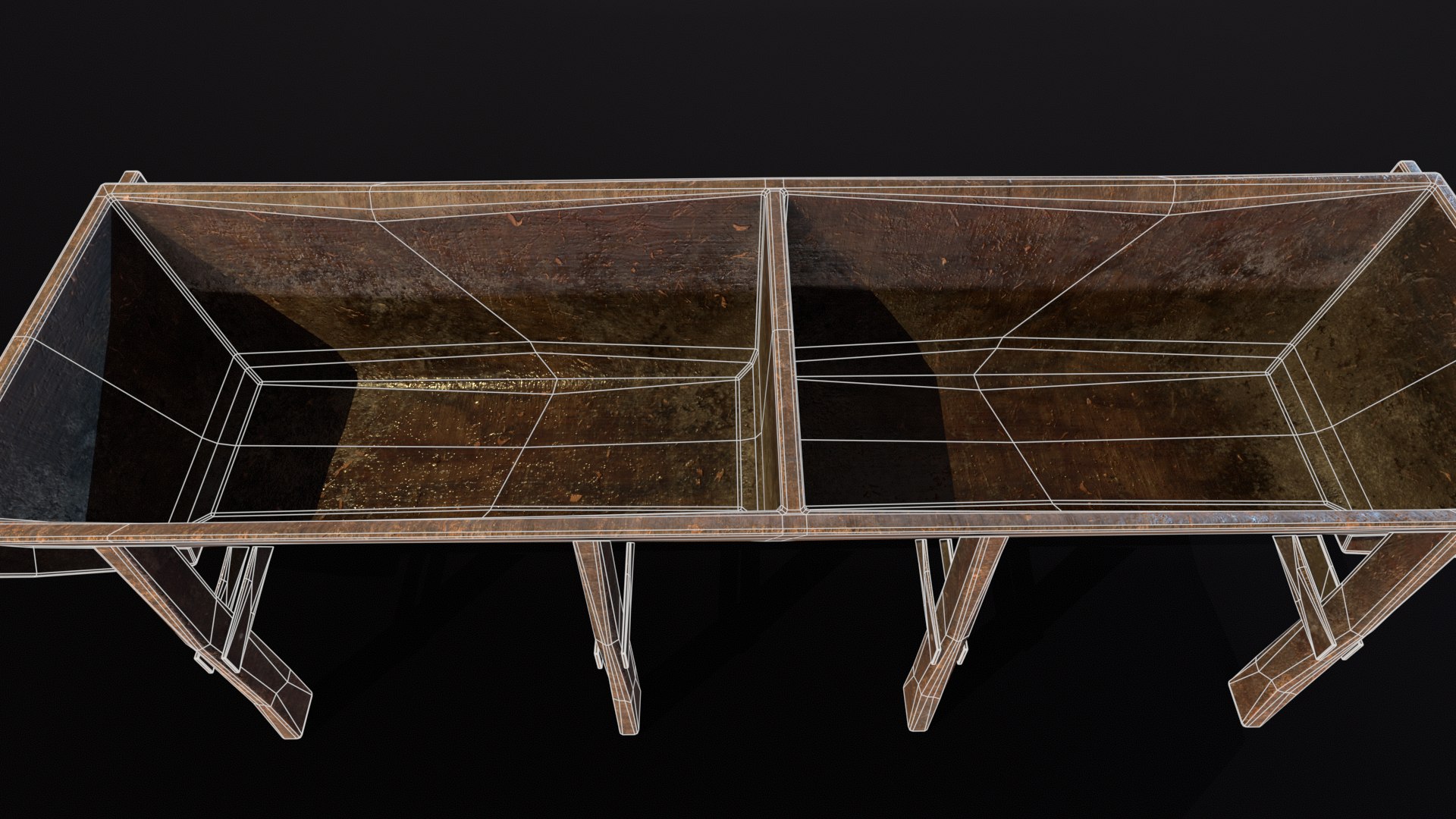 3D Old Medieval Trough - TurboSquid 2276509