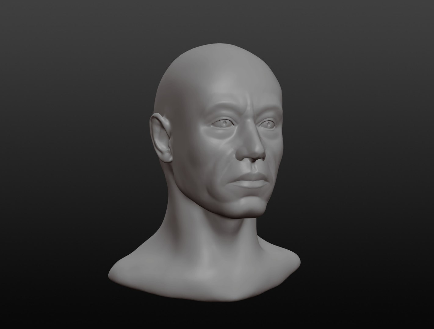 3D Model Male Head Base Mesh - TurboSquid 1660363
