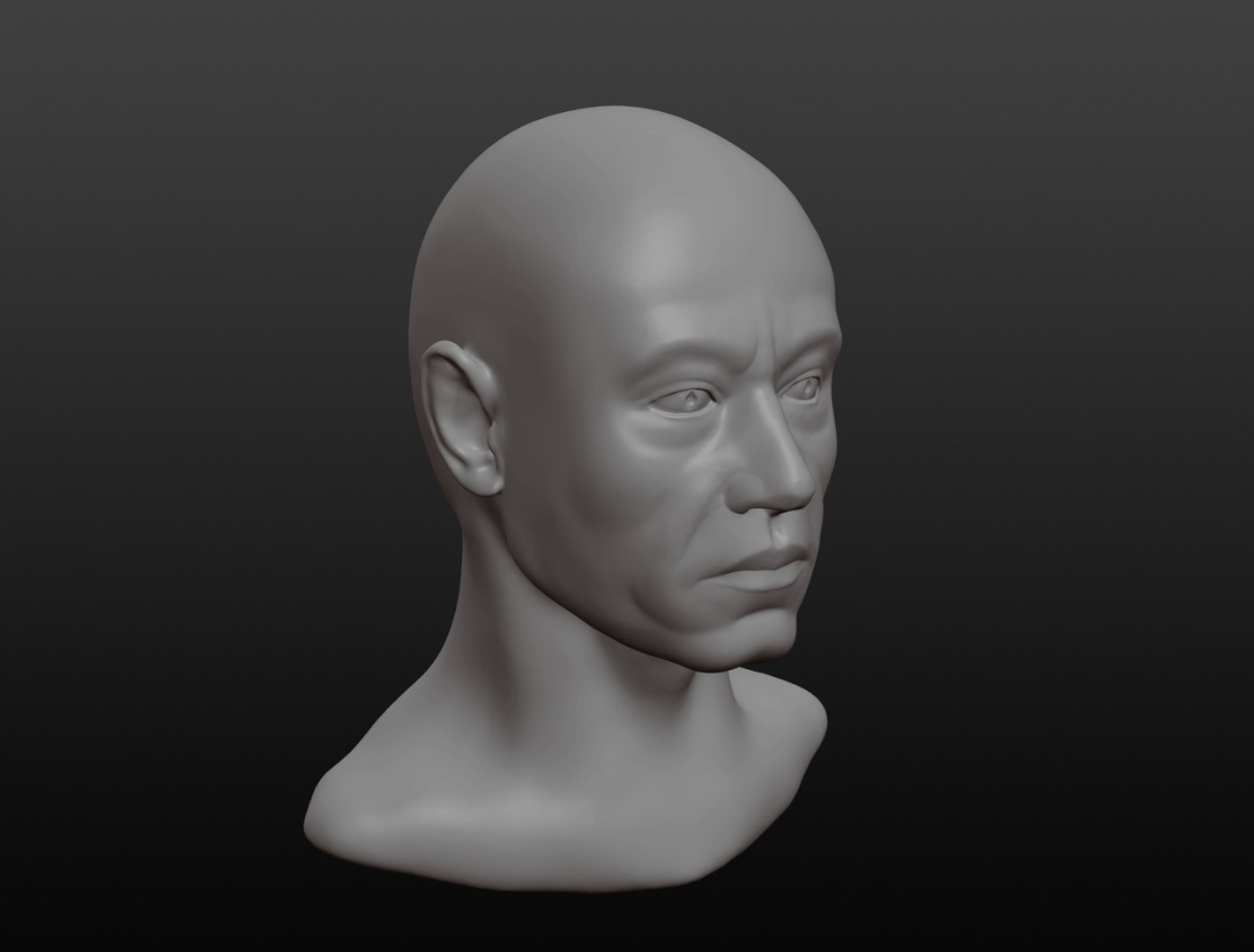 3D Model Male Head Base Mesh - TurboSquid 1660363
