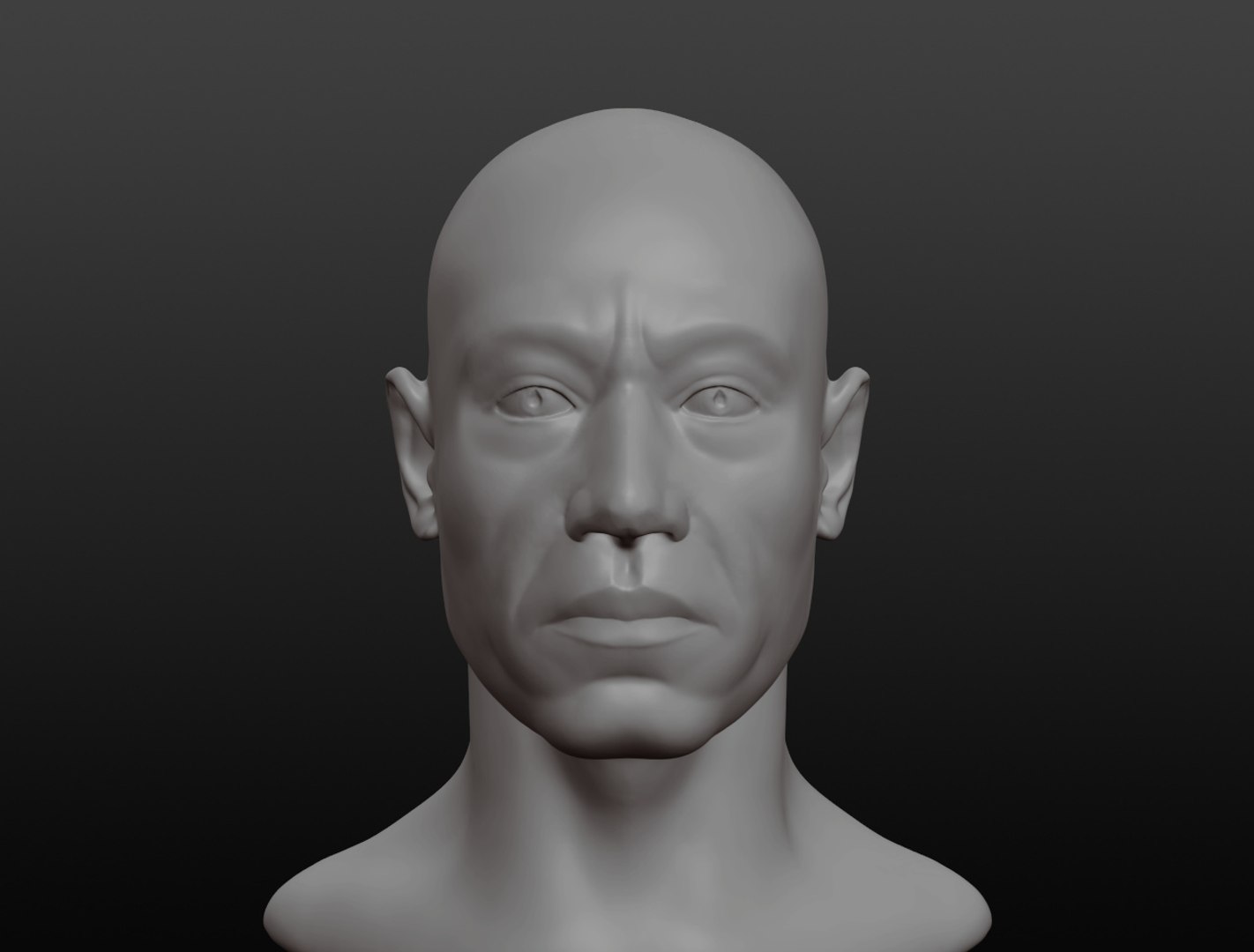 3D Model Male Head Base Mesh - TurboSquid 1660363