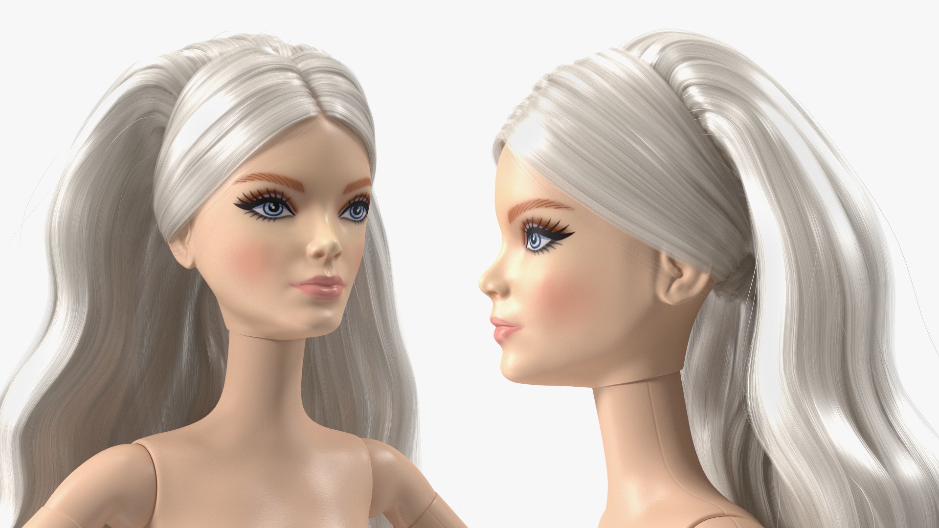 3D Barbie Doll Without Clothes Rigged - TurboSquid 1991540