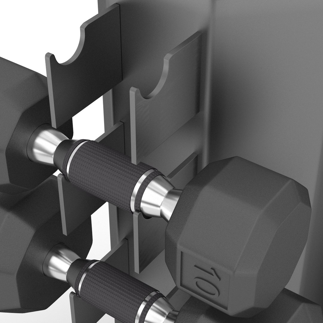 Dumbbell Rack 3d Model