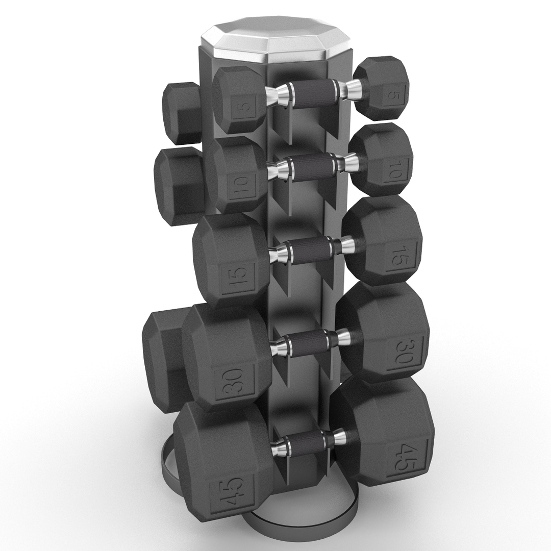Dumbbell Rack 3d Model