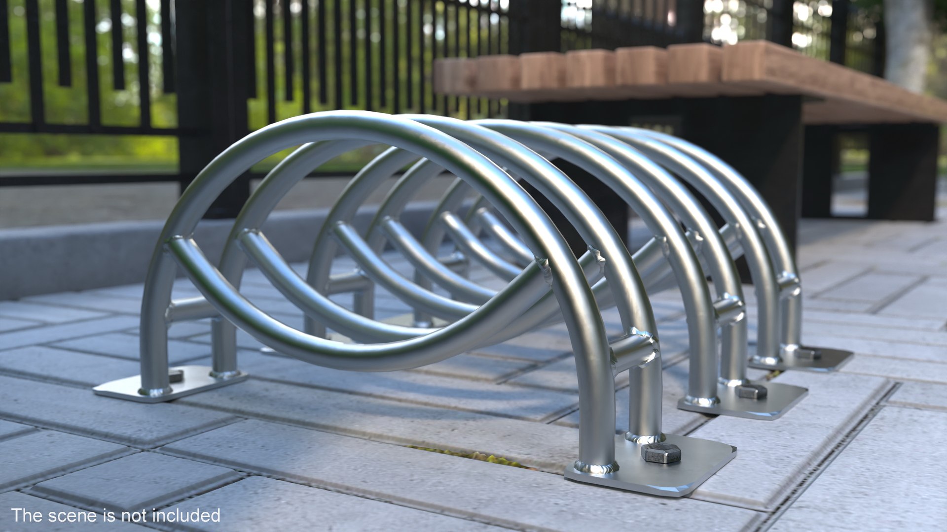 Single Cycle Stand Aluminum 3D Model - TurboSquid 1943717
