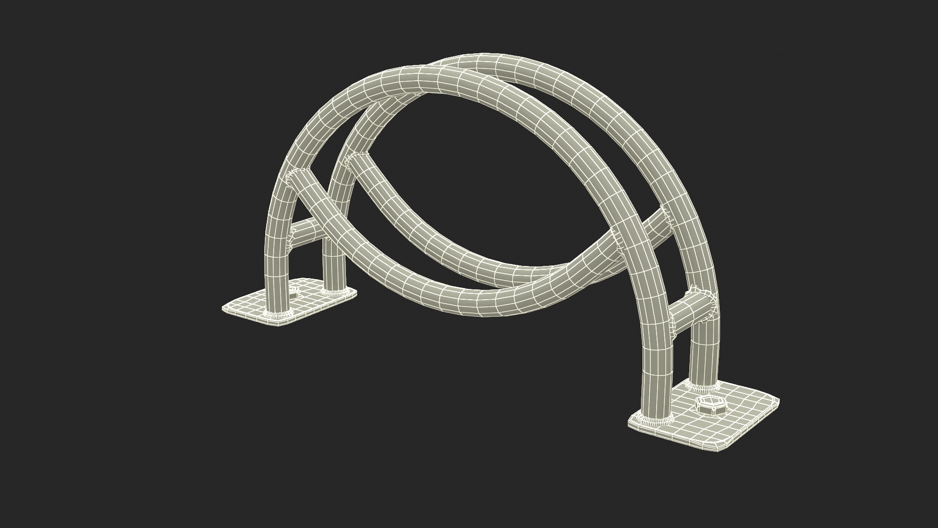 Single Cycle Stand Aluminum 3D Model - TurboSquid 1943717