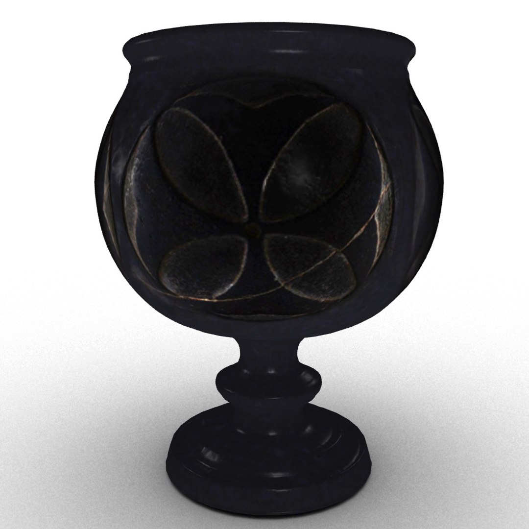 Knights Templar Obsidian Chalice 3D - TurboSquid 1569578