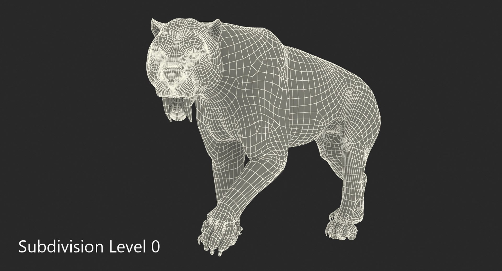 Arctic Saber Tooth Cat 3D Model - TurboSquid 1329301