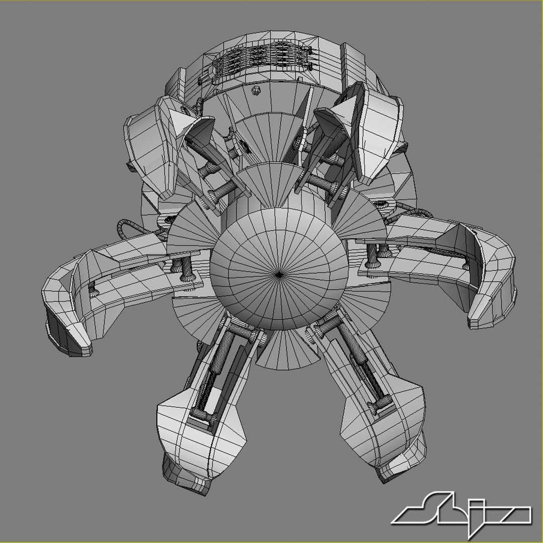 3d Model Excavator Grab 6