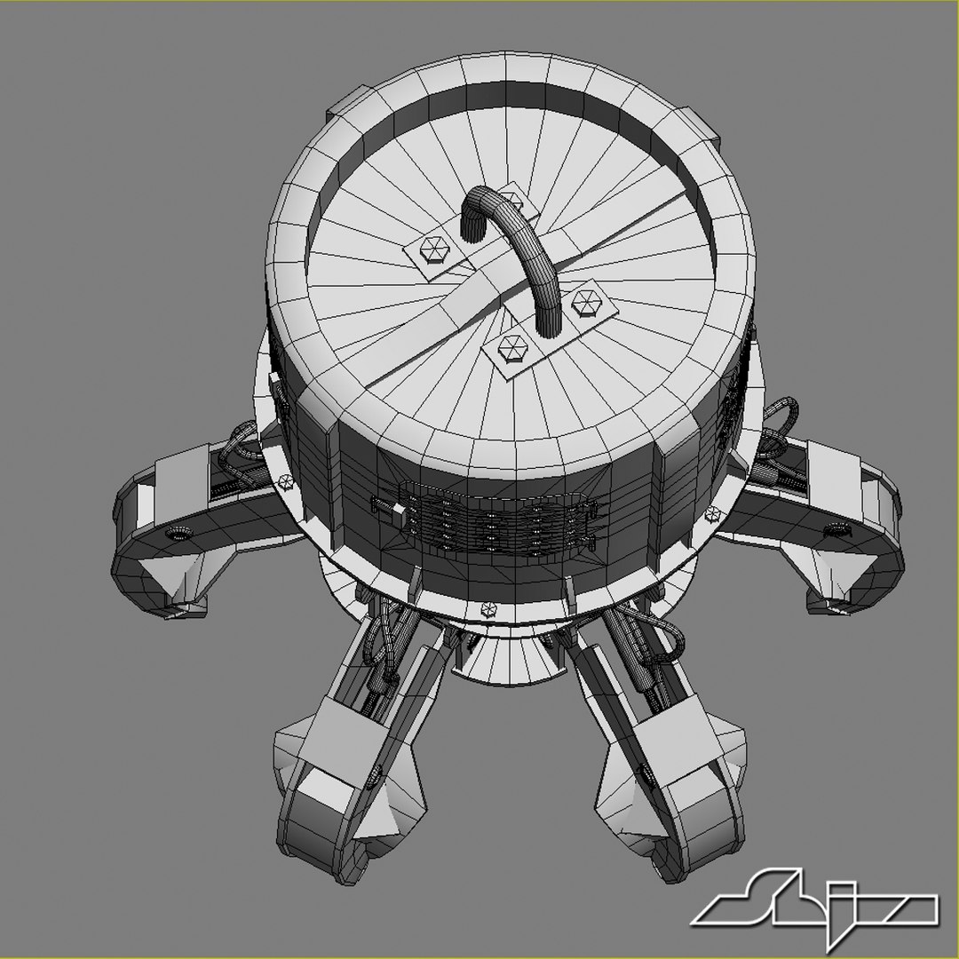 3d Model Excavator Grab 6