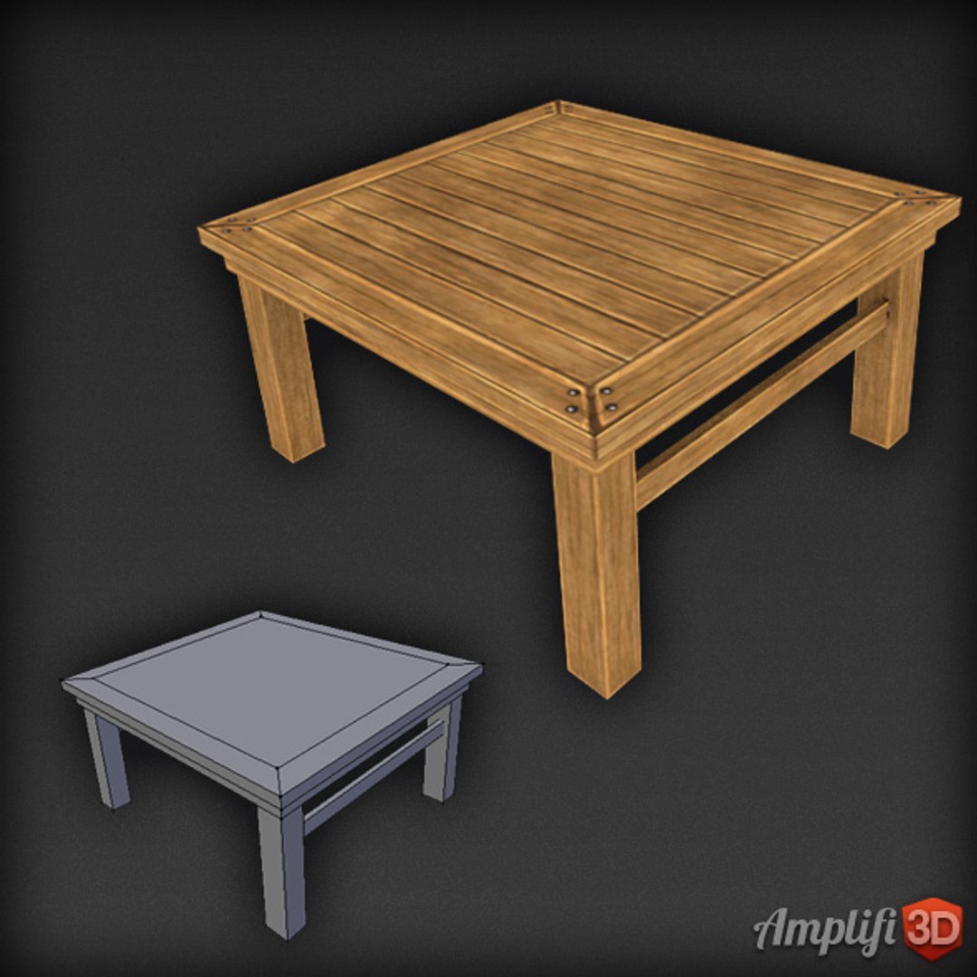 3d Table Set Model