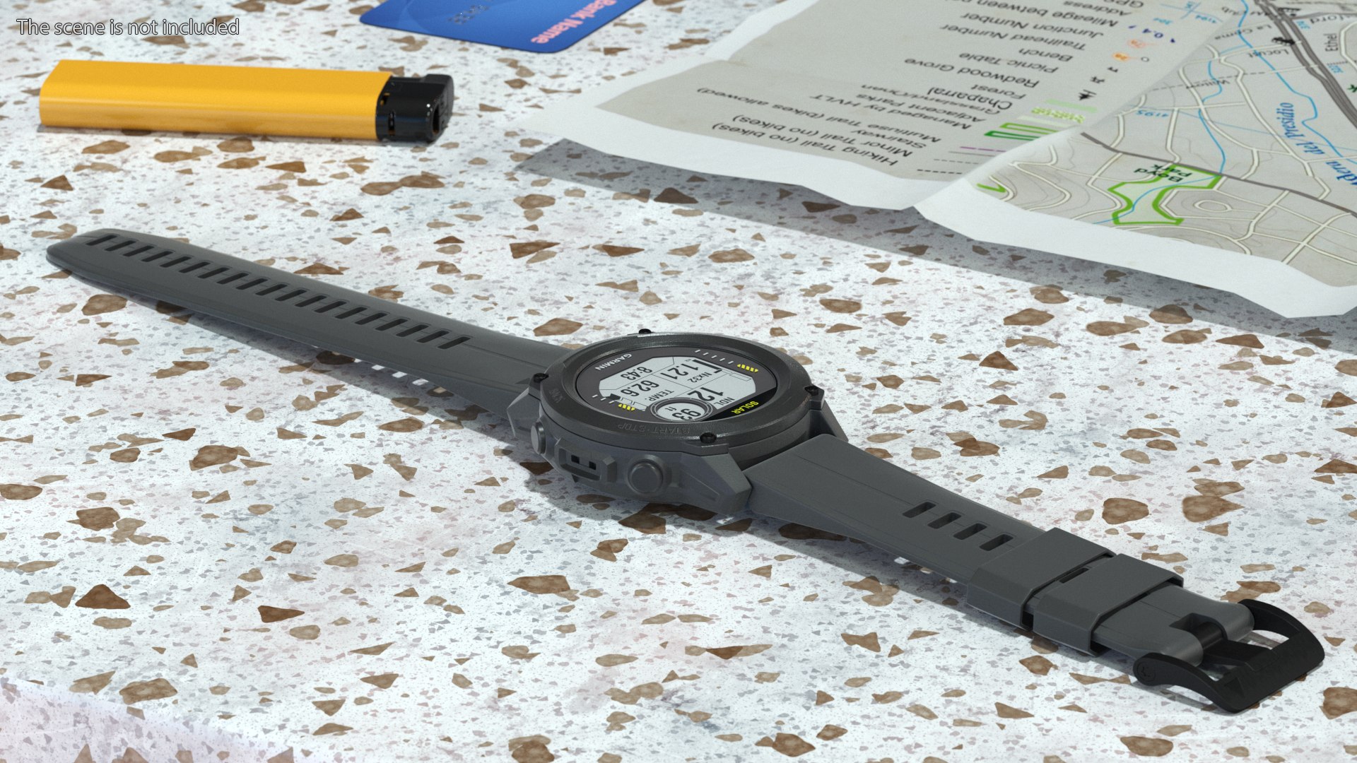 3D Garmin Descent Black Dive Computer G1 Solar Model - TurboSquid 2495881