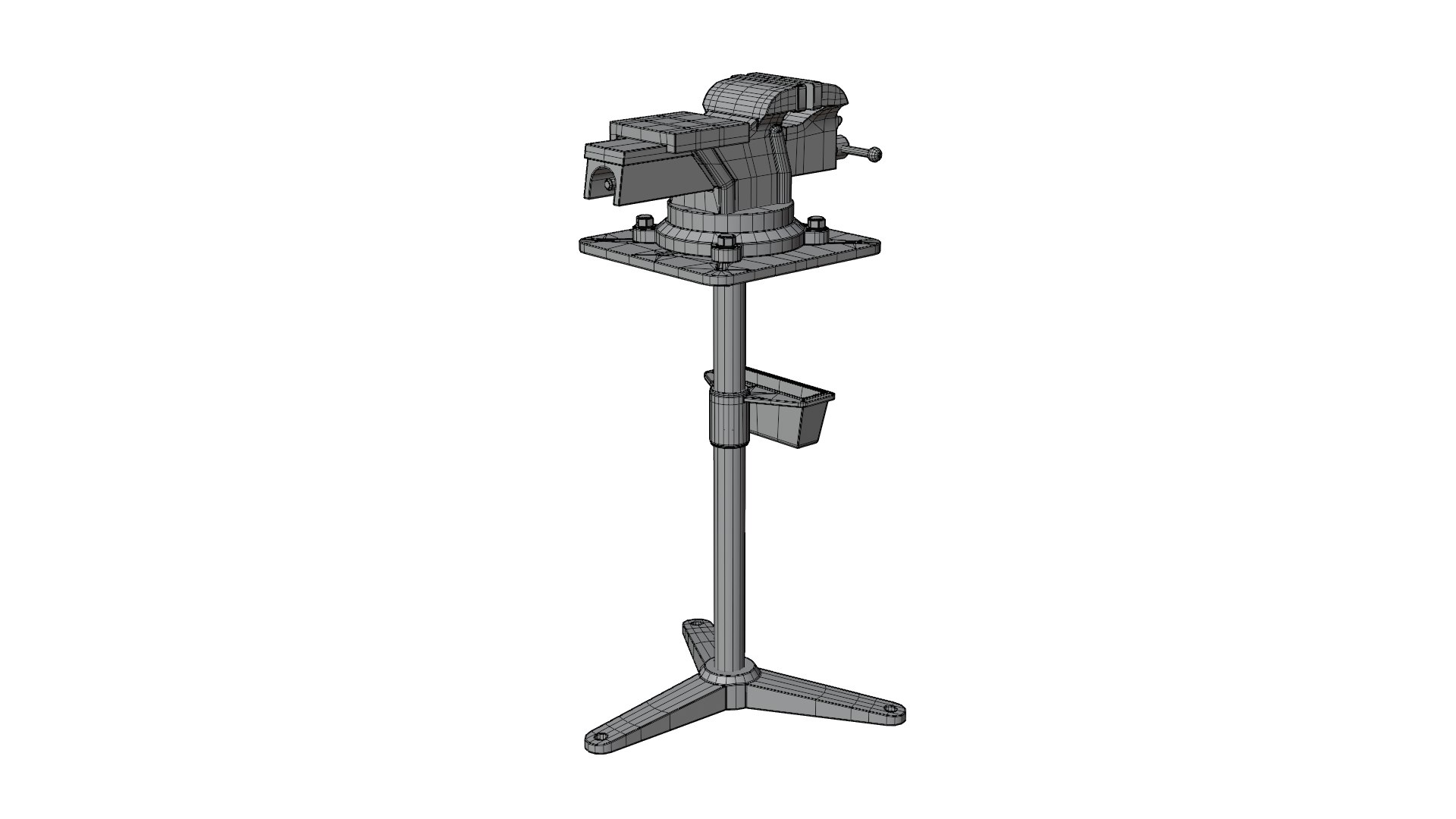 Bench Vise With Stand 3D Model - TurboSquid 2270651