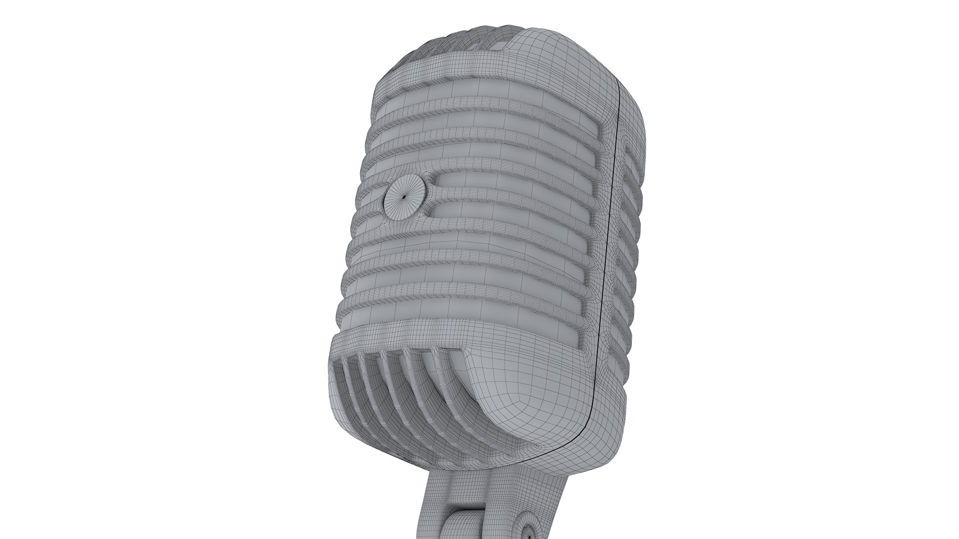 3D Retro Microphone And Stand - TurboSquid 2223921