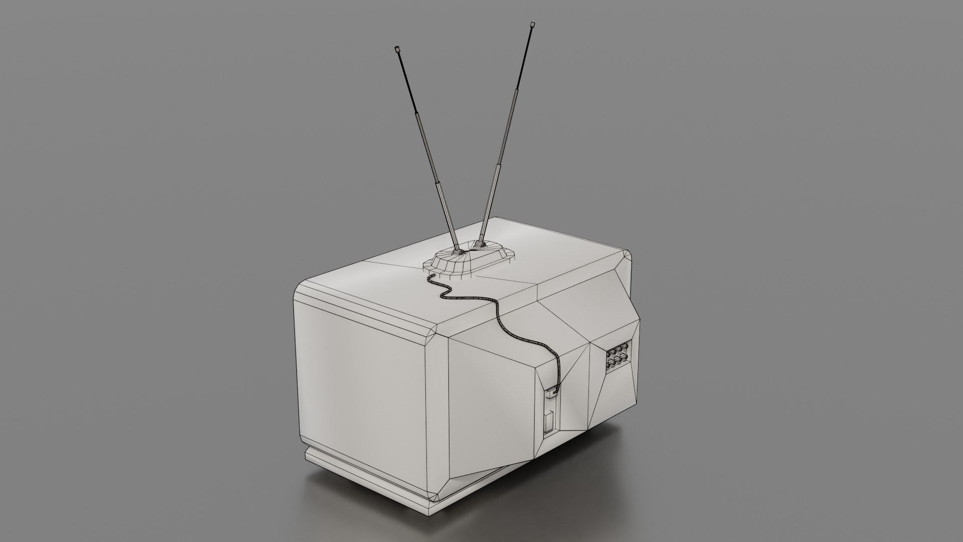 3D Old TV model - TurboSquid 1780491